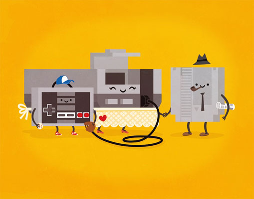 “NES Family” | Mario Bros. Masterpieces: How Old School Video Games ...